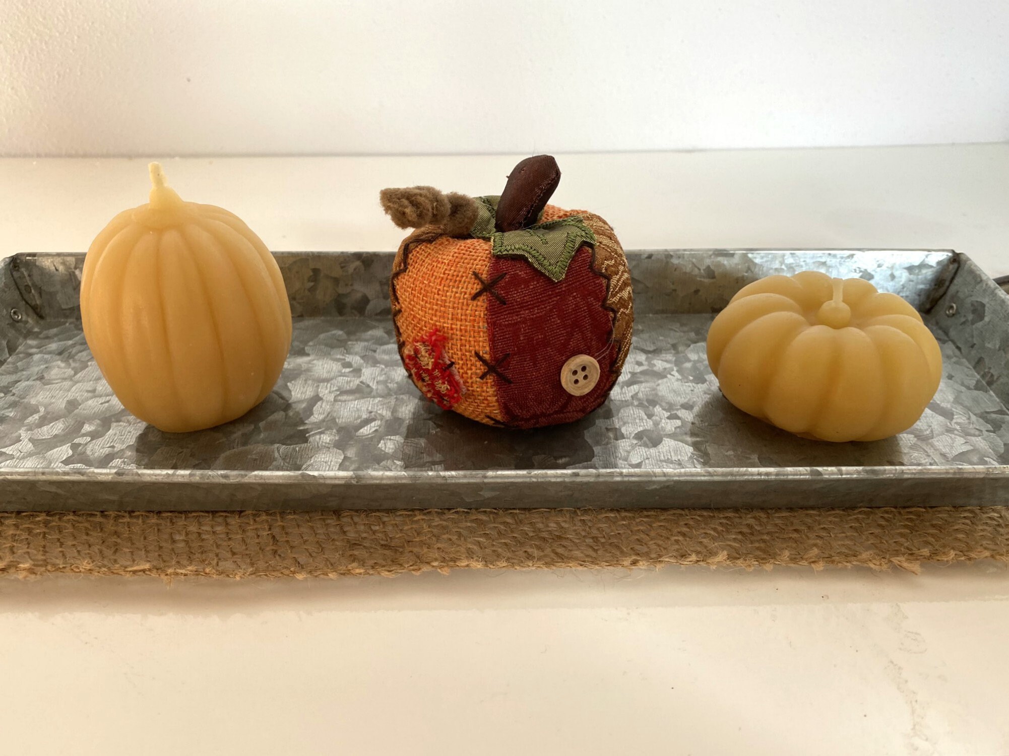 Beeswax Pumpkin Candle Set Small Decorative Candles Pumpkin | Etsy