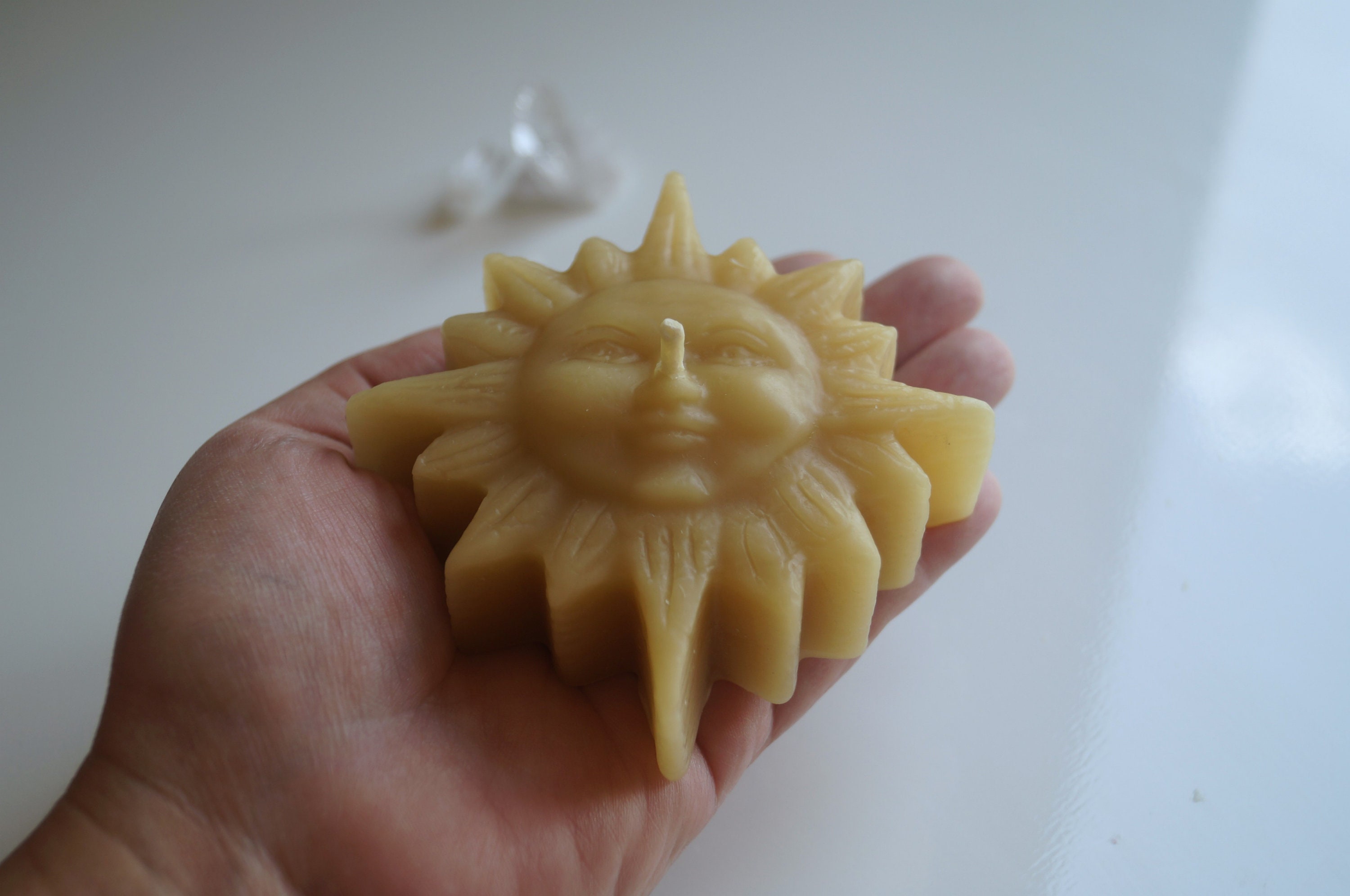 Pure Beeswax Sun Candle Sun God Sun Goddess Nature Candle | Etsy