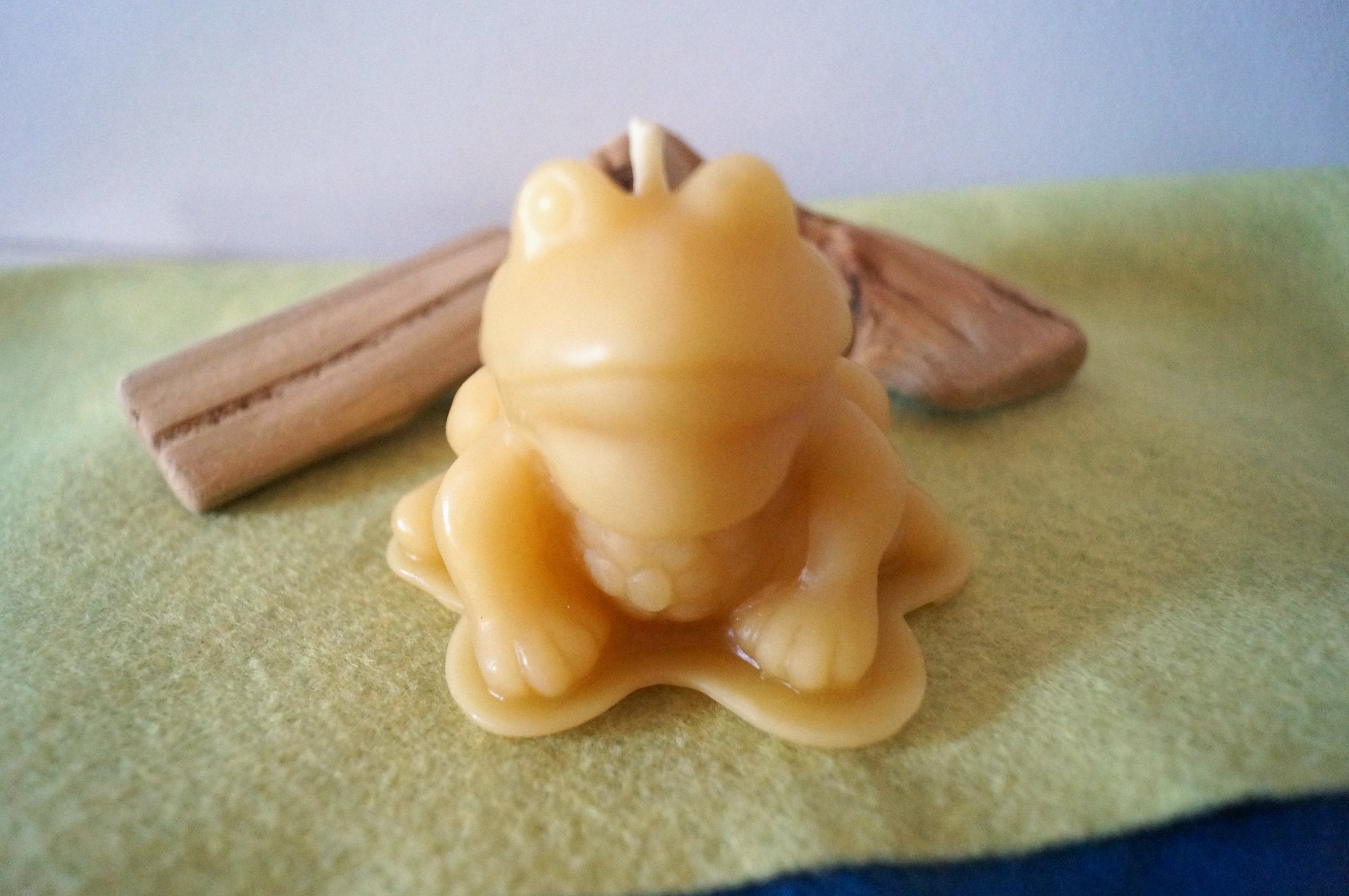 Pure Beeswax Frog Candle Frog Gifts Frog Figurine Toad | Etsy