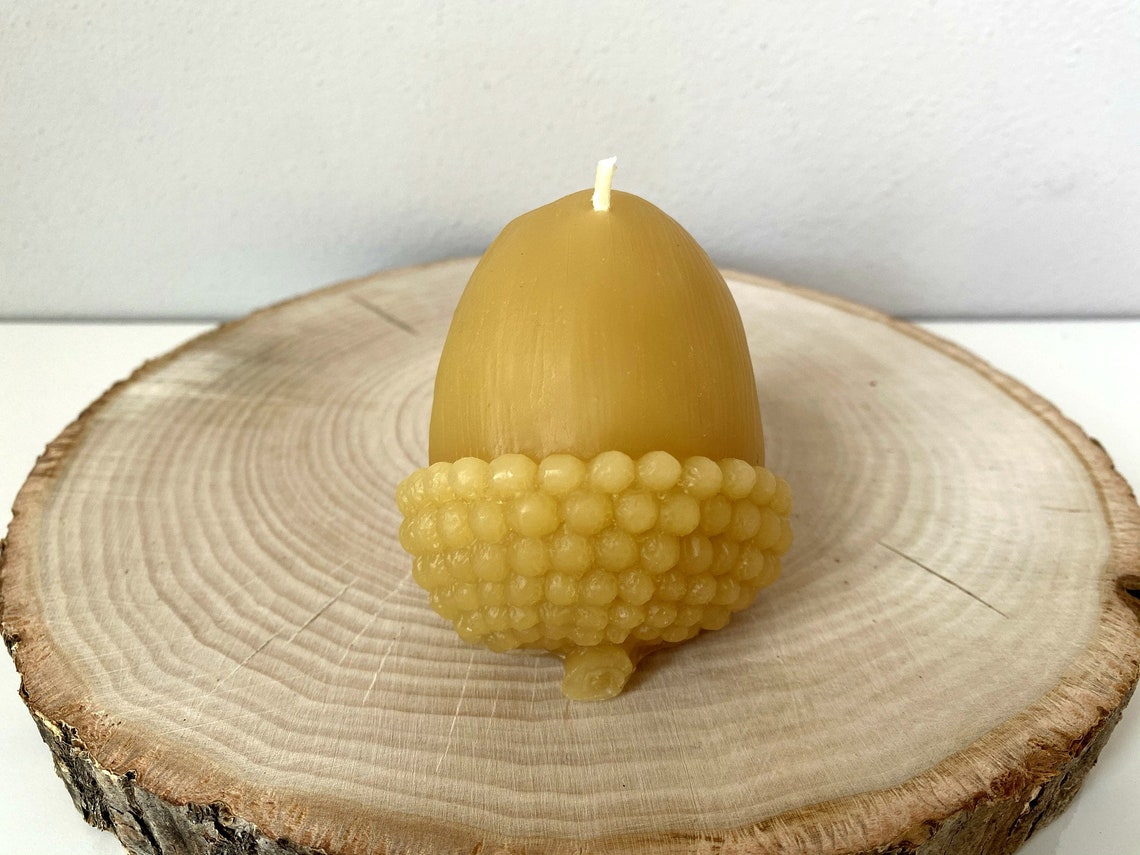 Pure Beeswax Acorn Candle Acorn Decor Acorn Gifts Acorn | Etsy