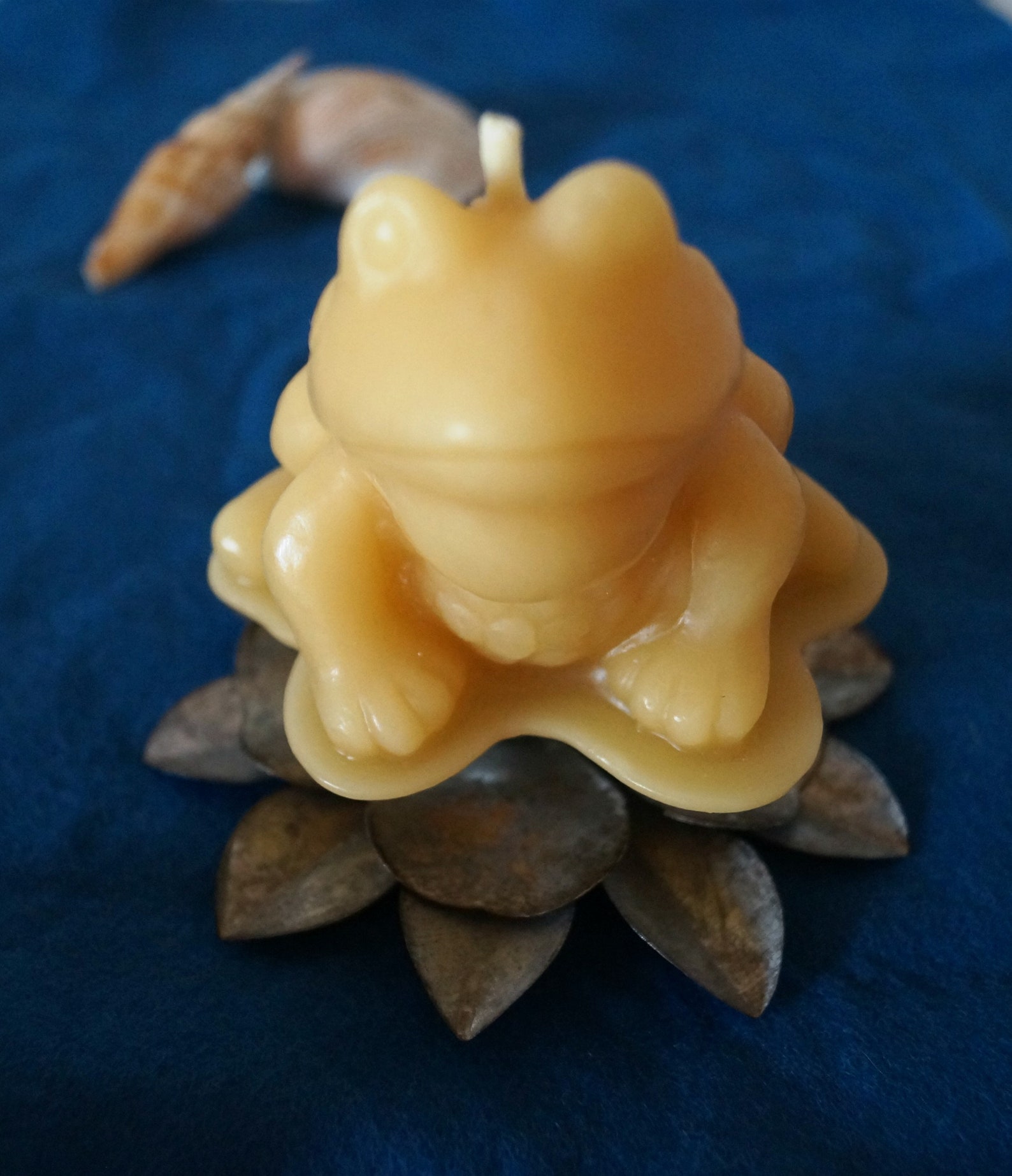 Pure Beeswax Frog Candle Frog Gifts Frog Figurine Toad - Etsy