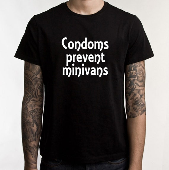 Condom T Shirt Condoms Prevent Minivans Safe Sex Graphic Etsy