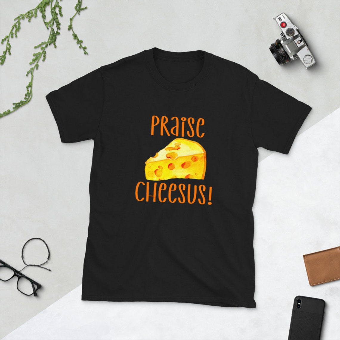 Praise Cheesus Funny Jesus Pun Religious Humor T-shirt. - Etsy
