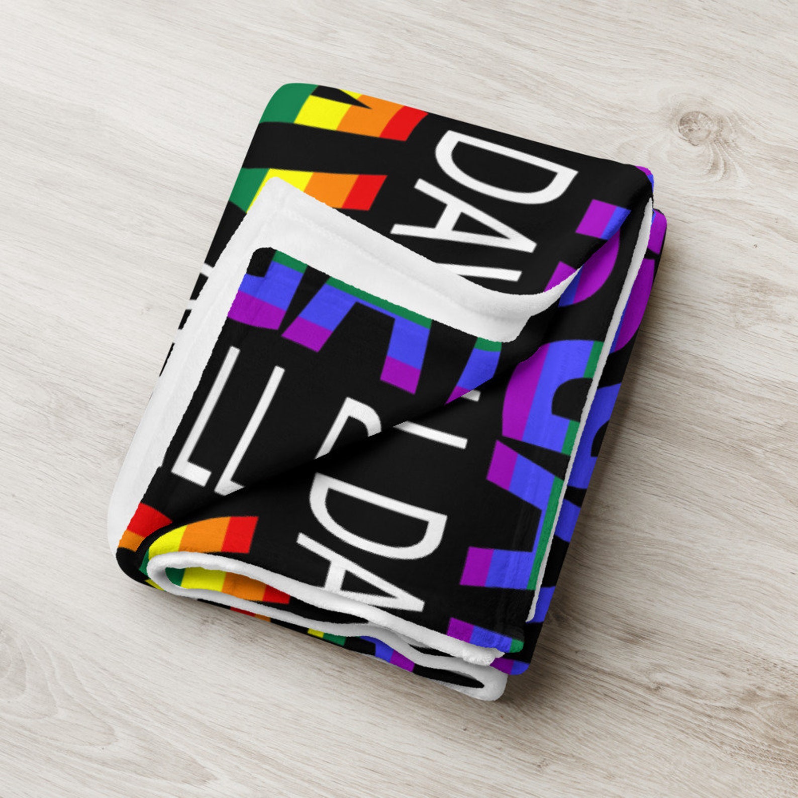 Gay All Day Fleece Throw Blanket. LGBTQ Home Decor Soft - Etsy