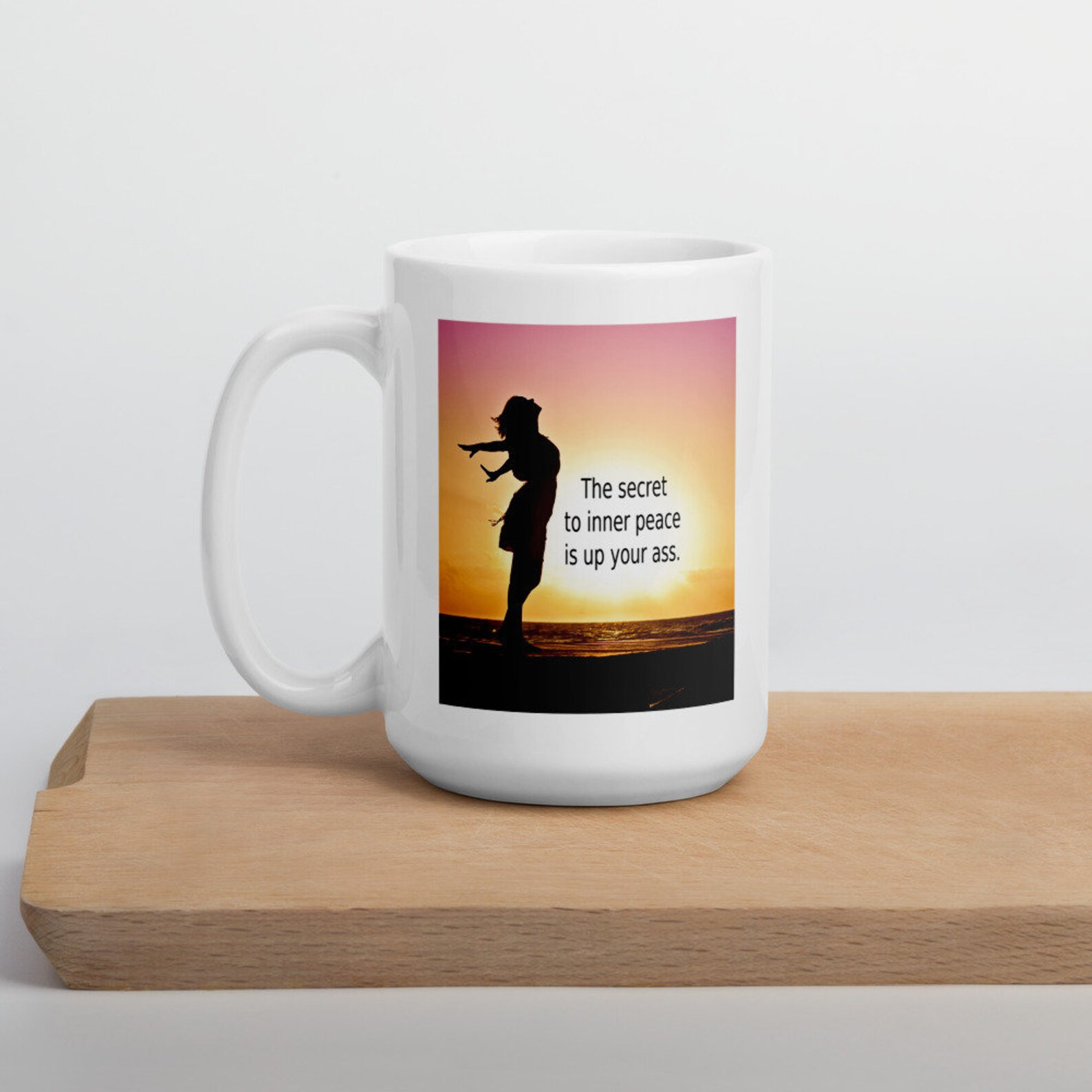 Inspirational Inner Peace Coffee Mug. Sarcastic Funny Mug. | Etsy