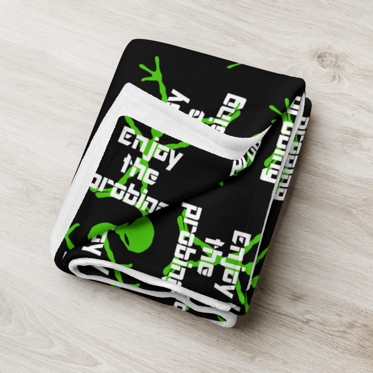 Funny alien probing fleece throw blanket. Sci fi humor anal | Etsy