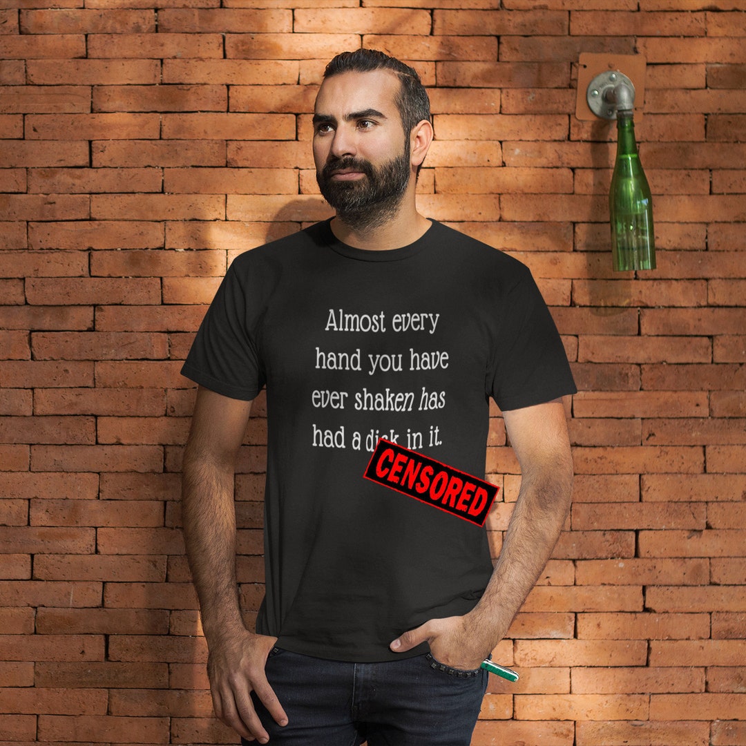 Handshake Joke T-shirt. Inappropriate Adult Humor Penis Joke Shirt. - Etsy