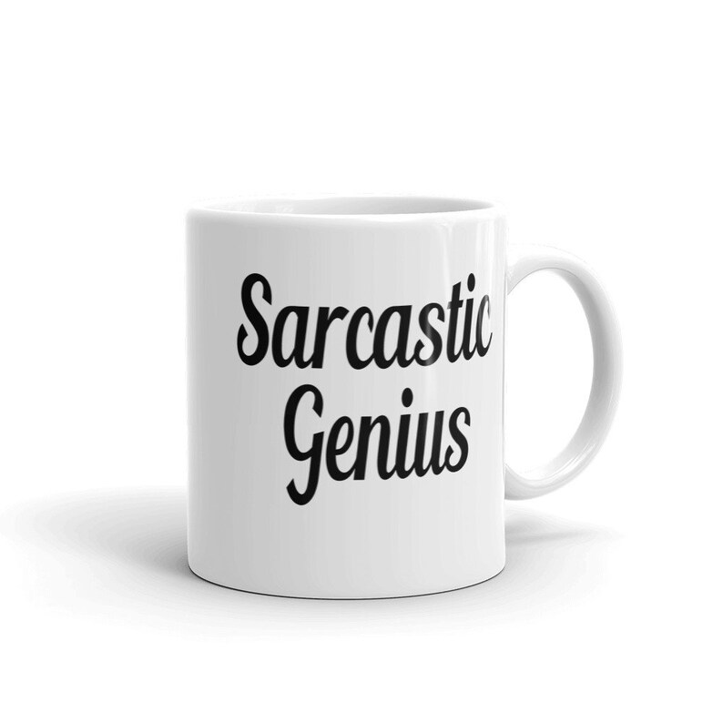 Sarcastic Genius Mug. Funny Smart People Ceramic Mug. - Etsy
