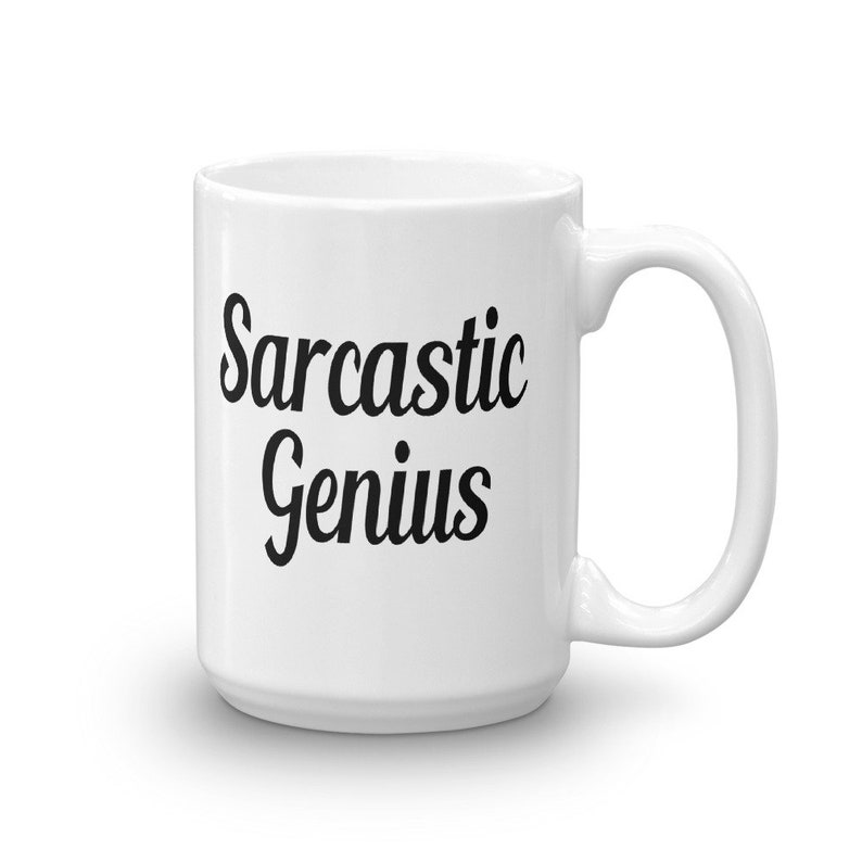 Sarcastic Genius Mug. Funny Smart People Ceramic Mug. - Etsy