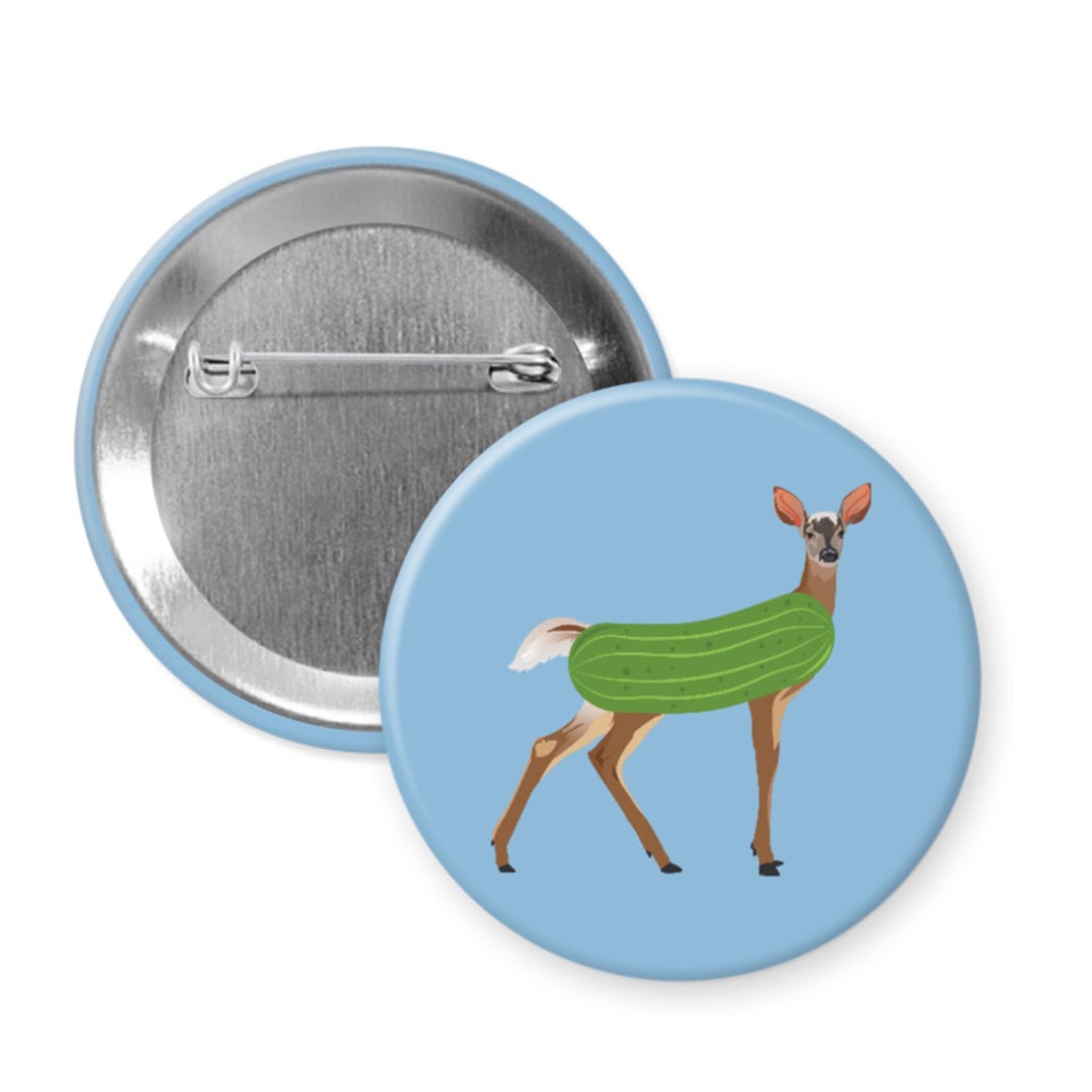 Dill Doe Pickle Pun Magnet or Pin-back Button. - Etsy