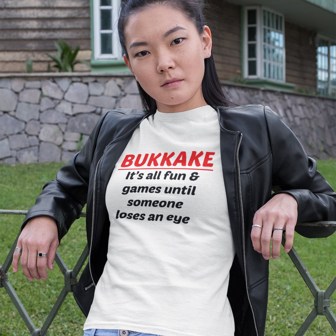 Bukkake Joke T-shirt. Inappropriate Sexual Humor Sex Party - Etsy UK