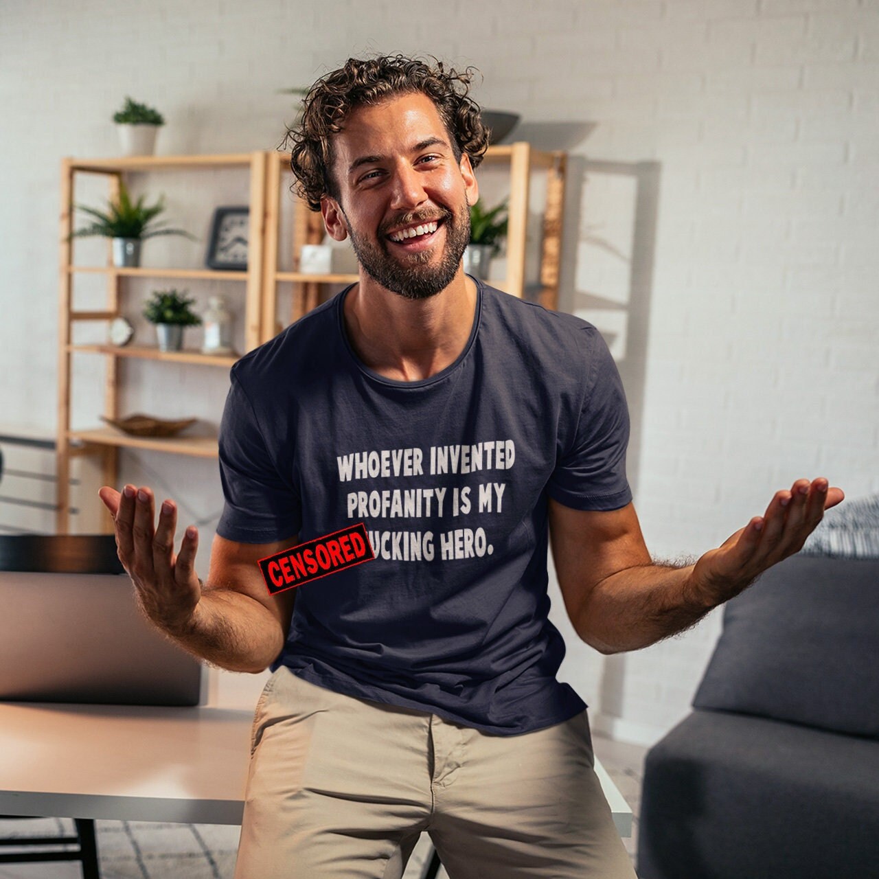 Who Invented Profanity Funny T-shirt. Funny Profanity Hero - Etsy