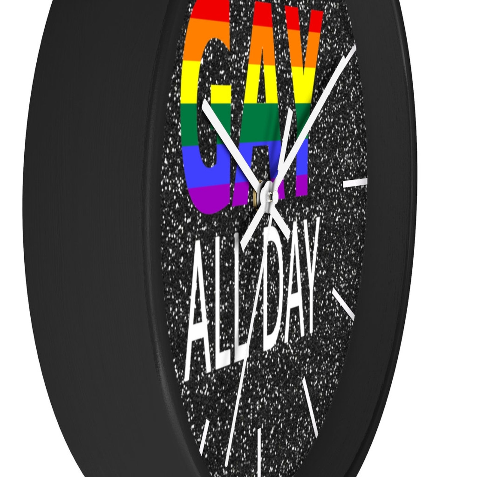 Gay All Day Wall Clock. Rainbow Gay Pride Home Decor - Etsy