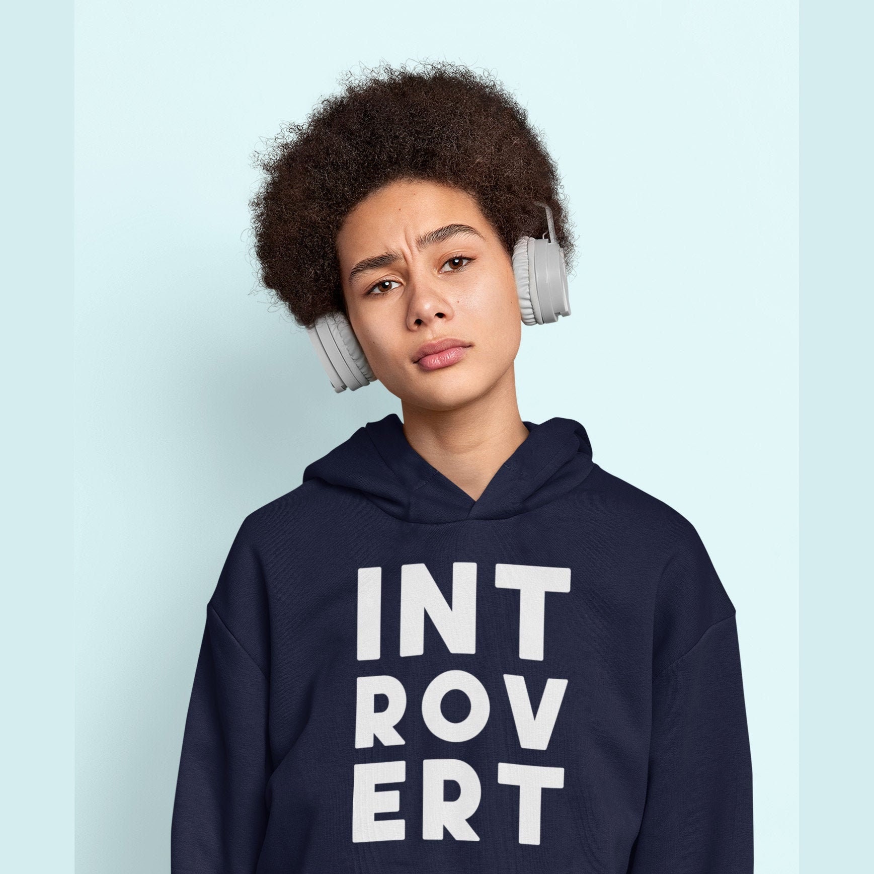 Introvert Long Sleeve Unisex Hoodie - Etsy UK