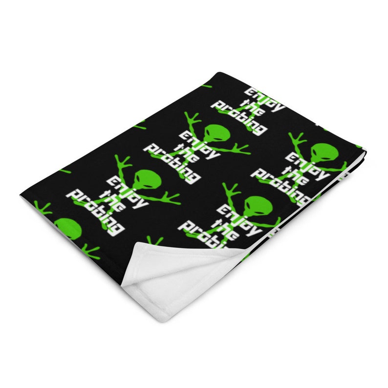 Funny Alien Probing Fleece Throw Blanket. Sci Fi Humor Anal - Etsy