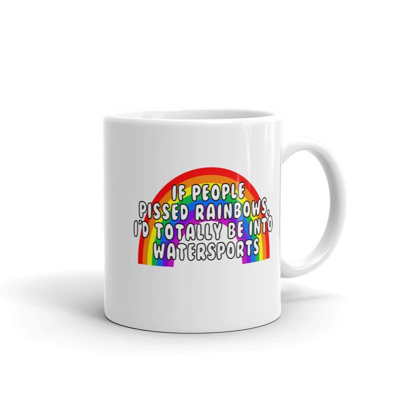 Golden Showers Mug Watersports Fetish Pee Rainbows Etsy