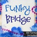 Funky Bridges Font Monogram #150 Machine Embroidery Font Alphabet ...