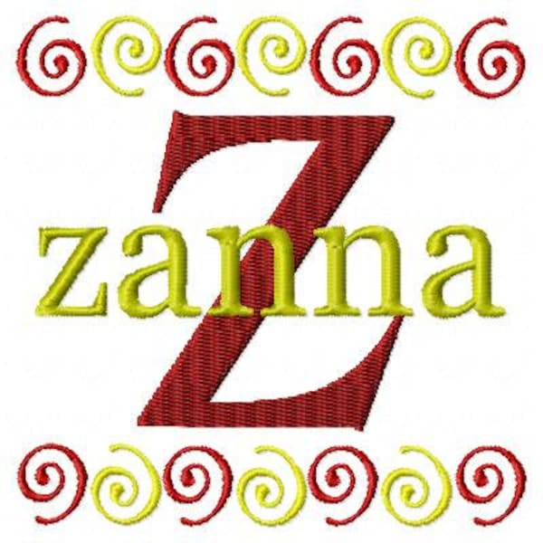 Monogram Font Machine Embroidery - Etsy