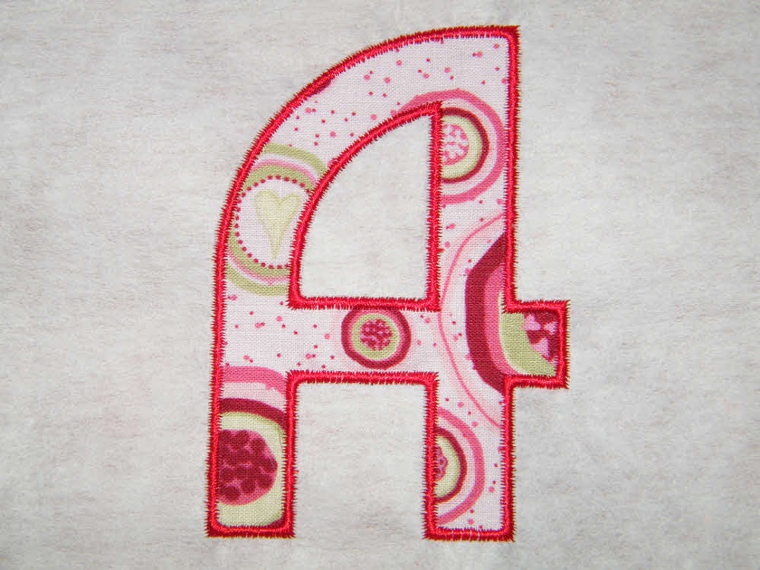 Applique Font #018 Machine Embroidery Monogram Font Alphabet Design Set ...