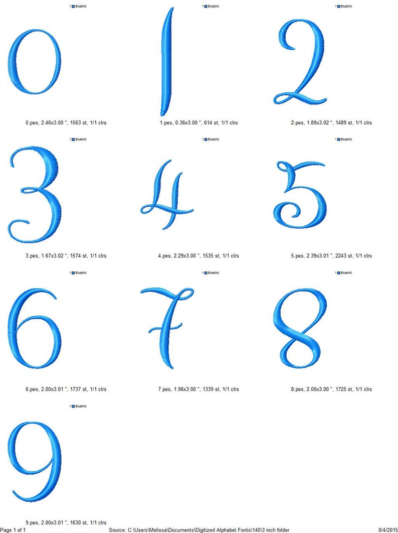 Font Monogram #140 Machine Embroidery Monogram Font Alphabet Design Set ...