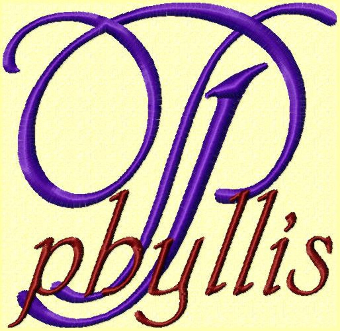 Font Monogram 019 Machine Embroidery Monogram Font Alphabet Design Set ...