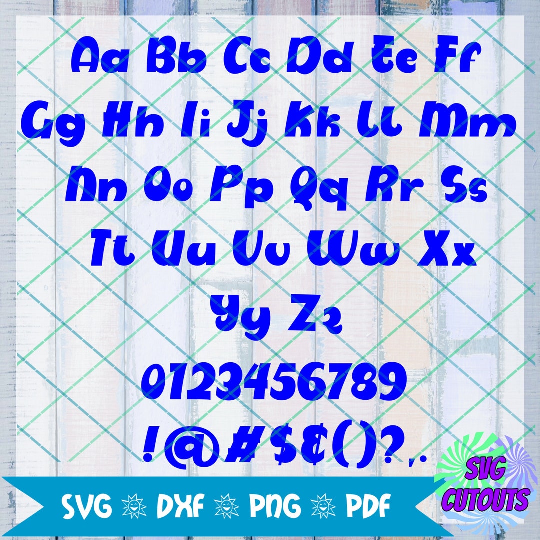 Thick Chick Monogram Alphabet Font Design Fun Thick Font SVG - Etsy