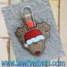 Reindeer Key Fob, Christmas Embroidery Design, ITH Snap Tab (PDF ...