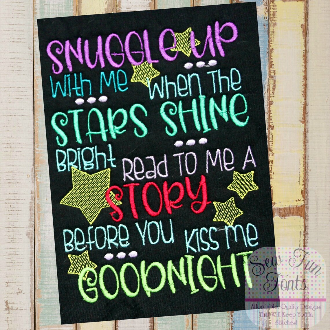 Snuggle up With Me Embroidery Design Read Me A Story Machine - Etsy
