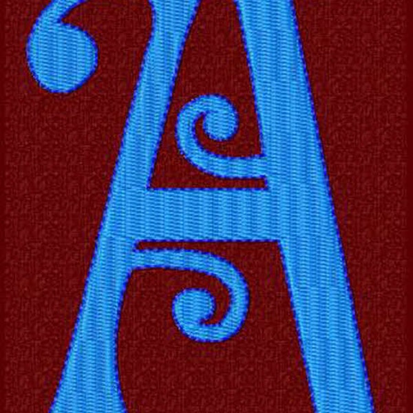 Single Letter Monogram Embroidery - Etsy