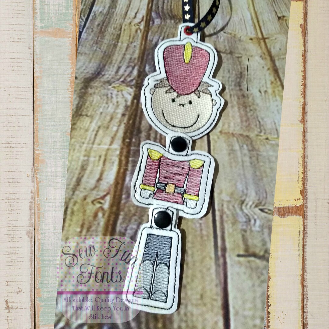 Toy Soldier Nutcracker Key Fob Machine Embroidery Design (ITH) - Etsy