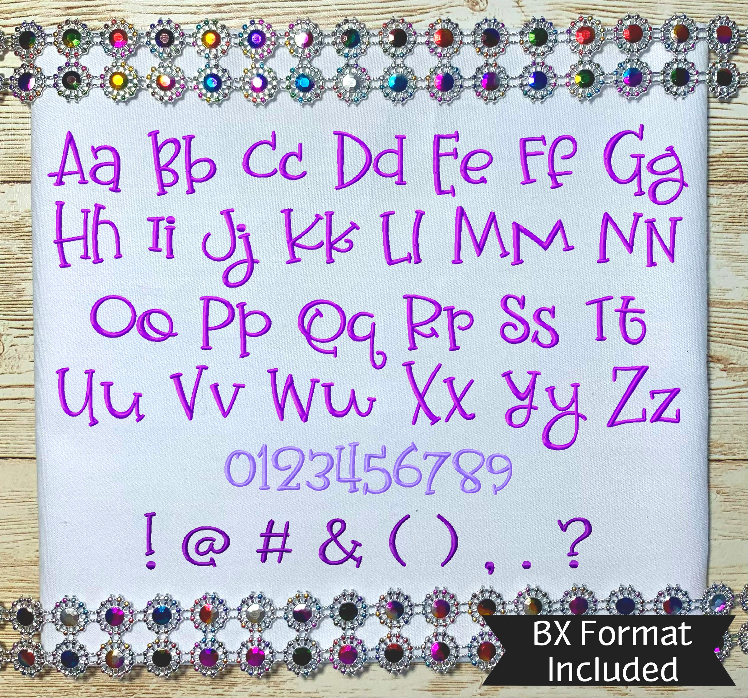 Funky Bridges Font Monogram 150 Machine Embroidery Font - Etsy