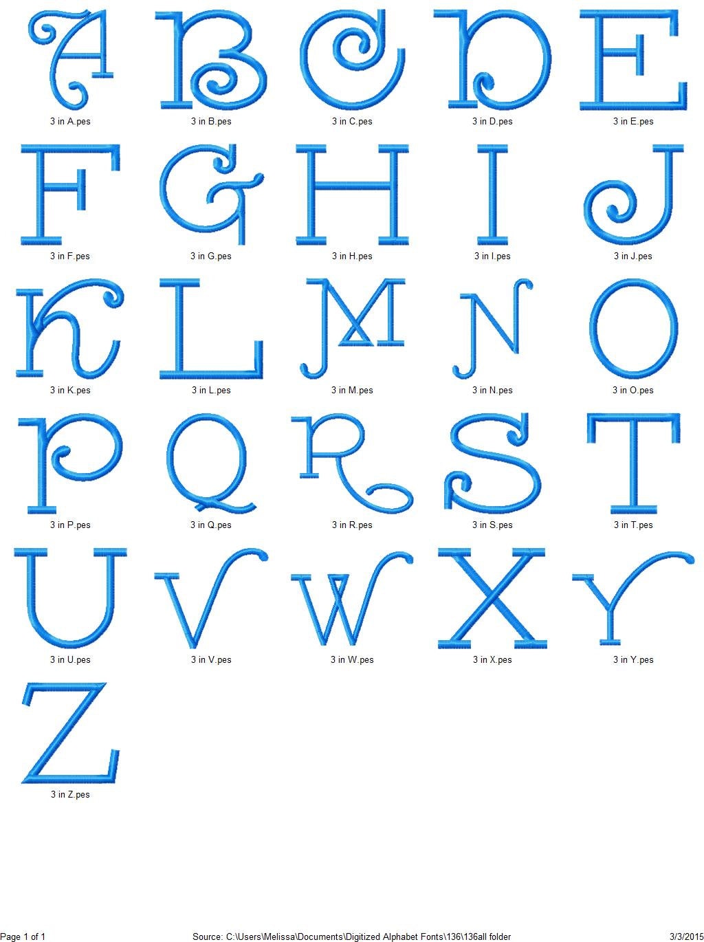 Font Monogram 136 Machine Embroidery Monogram Font Alphabet | Etsy