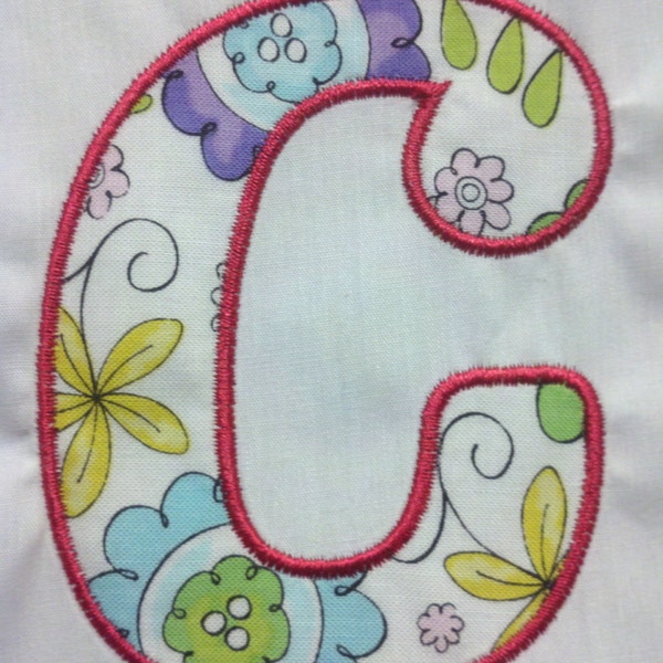 Monogram Applique Design - Etsy