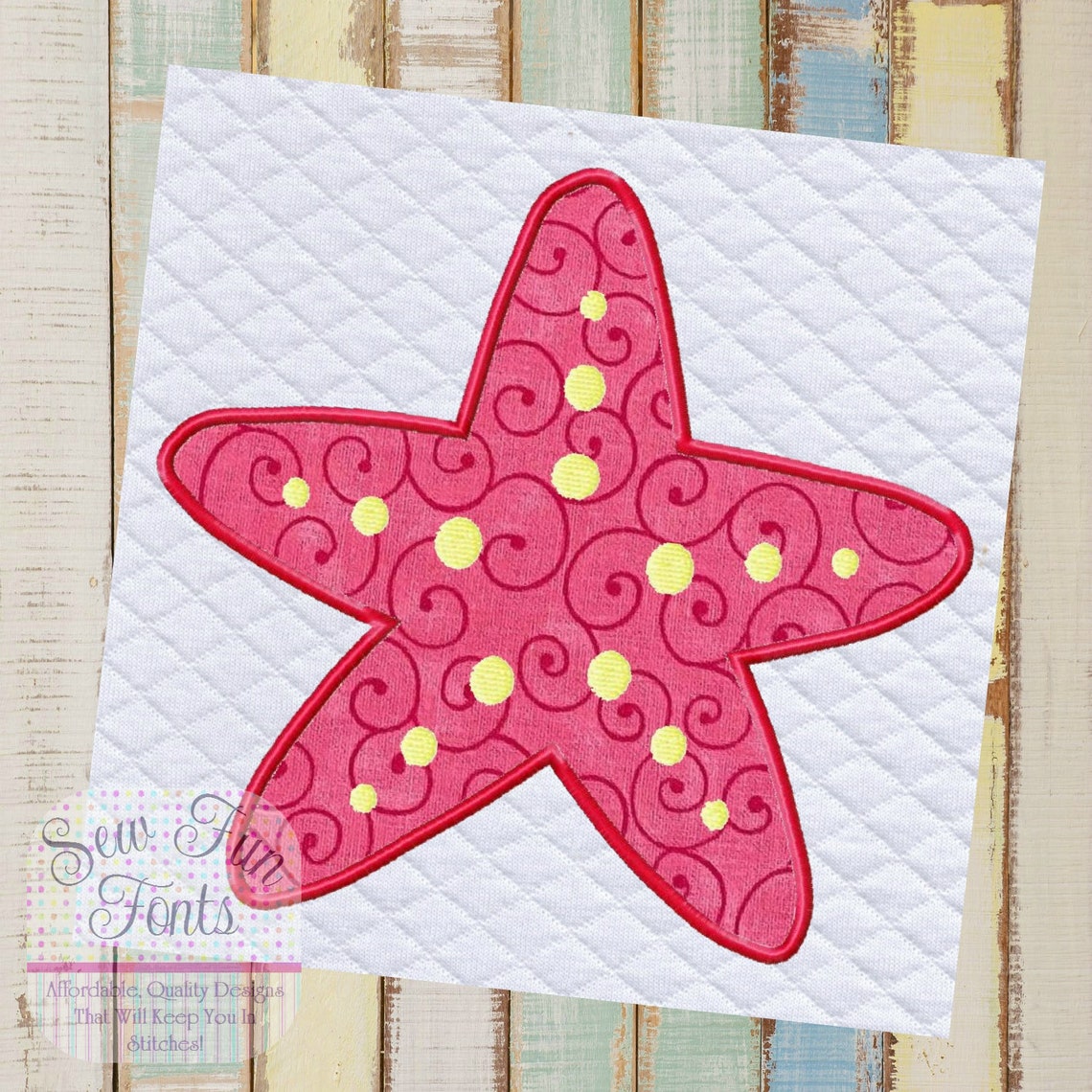 Applique ~ Starfish Machine Embroidery Design, 4 Sizes, READ LISTING ...