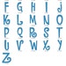 Font Monogram 117 Machine Embroidery Monogram Font Alphabet Design Set ...