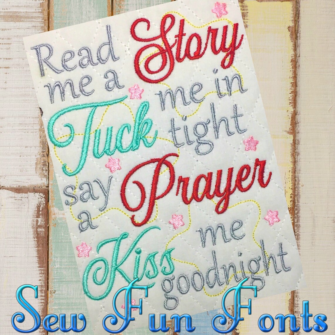 Read Me A Story Star Version Embroidery Reading Pillow - Etsy