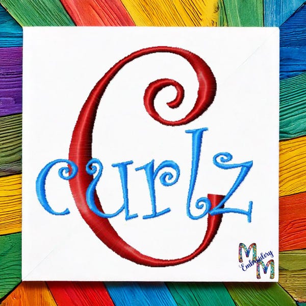 Curlz Monogram Font - Etsy