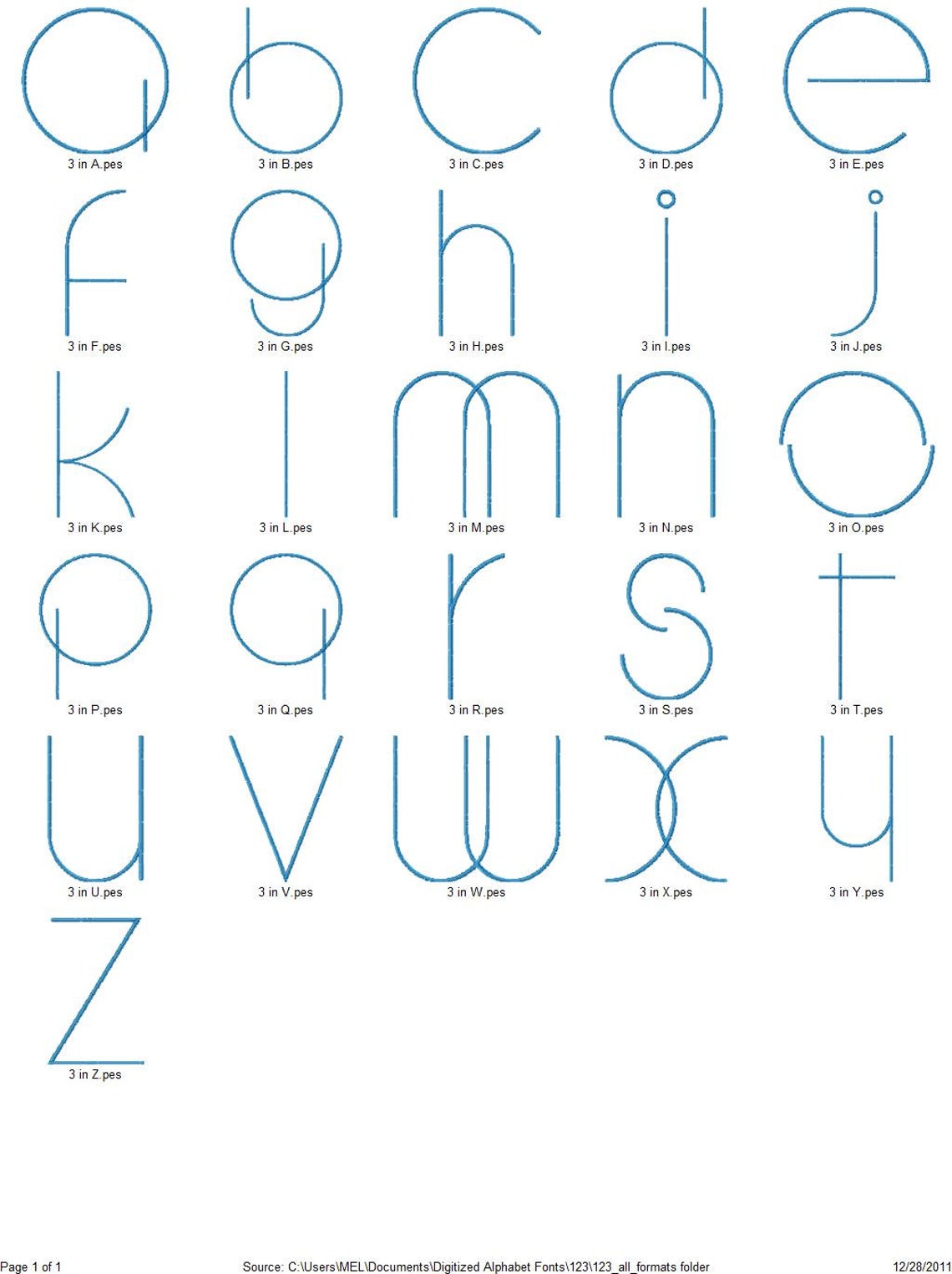 Font Monogram #123 Machine Embroidery Monogram Font Stacked Alphabet ...