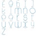 Font Monogram #123 Machine Embroidery Monogram Font Stacked Alphabet ...