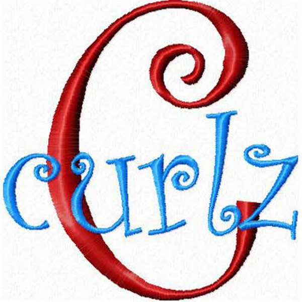 Curlz Monogram Font - Etsy