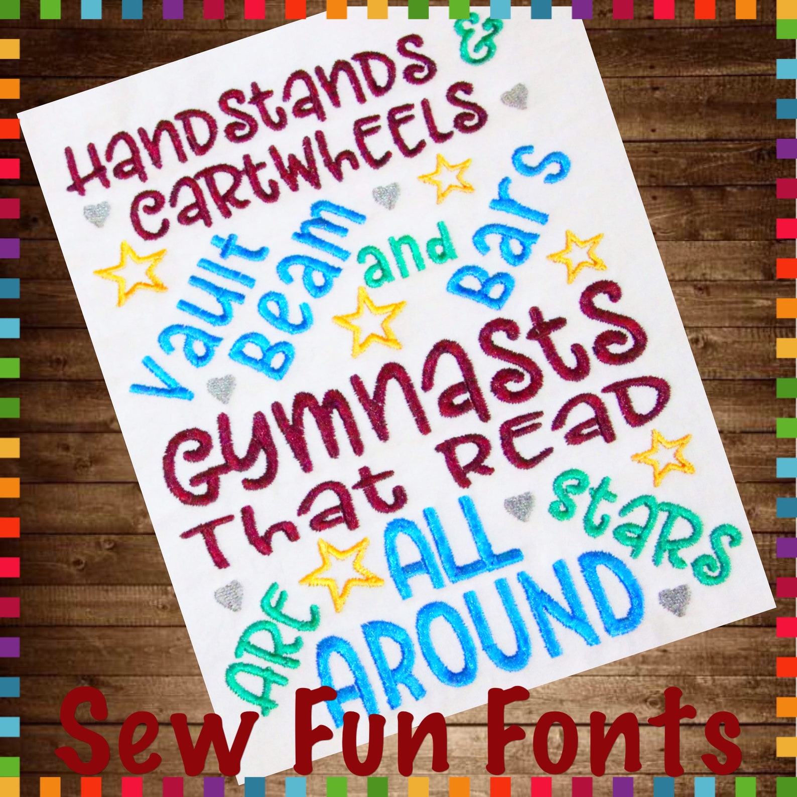 Handstands Cartwheels Gymnastic Girl Wispy Filled Reading - Etsy