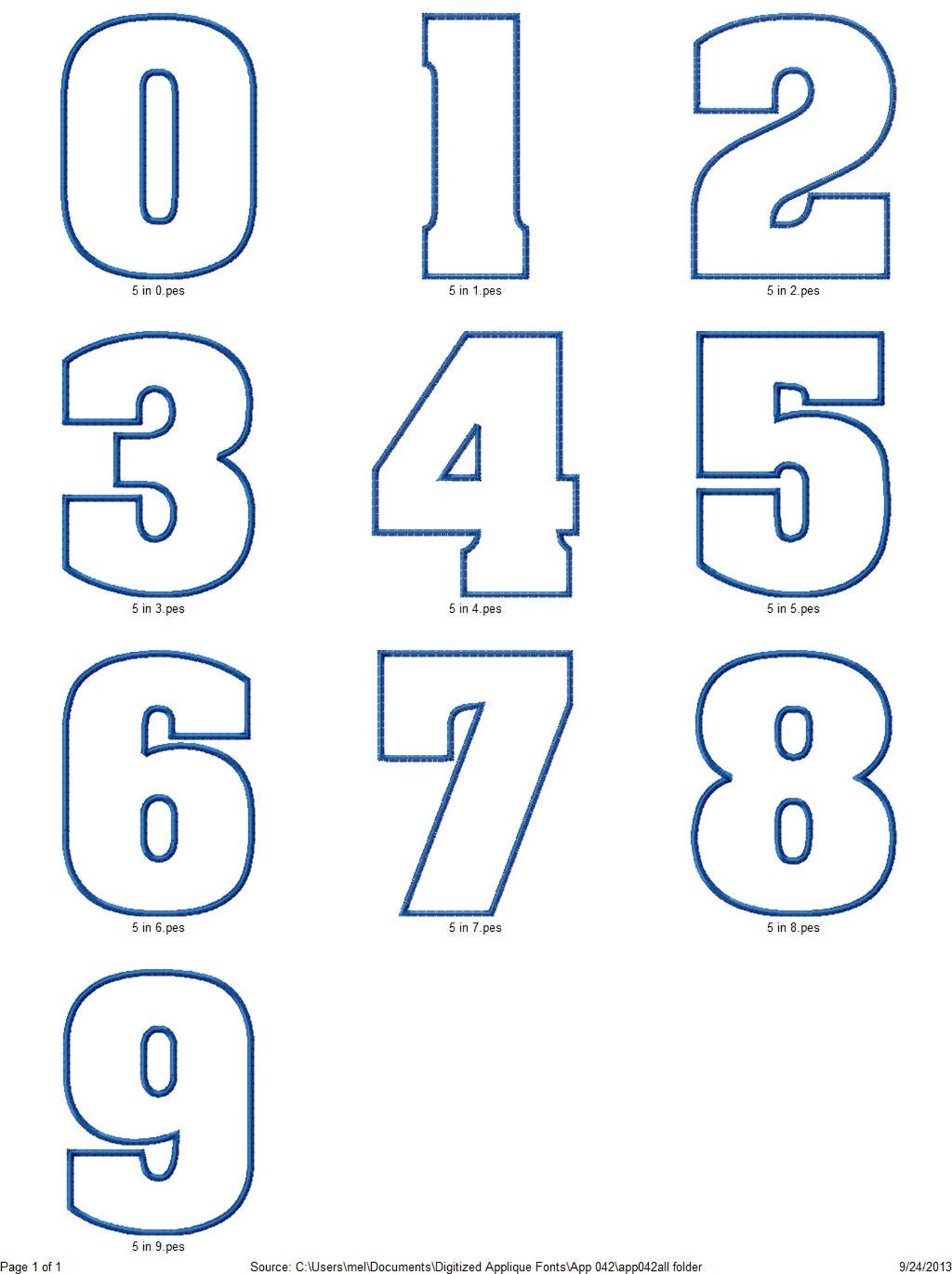 Applique Font #042 Machine Embroidery Monogram Font Alphabet Design Set ...