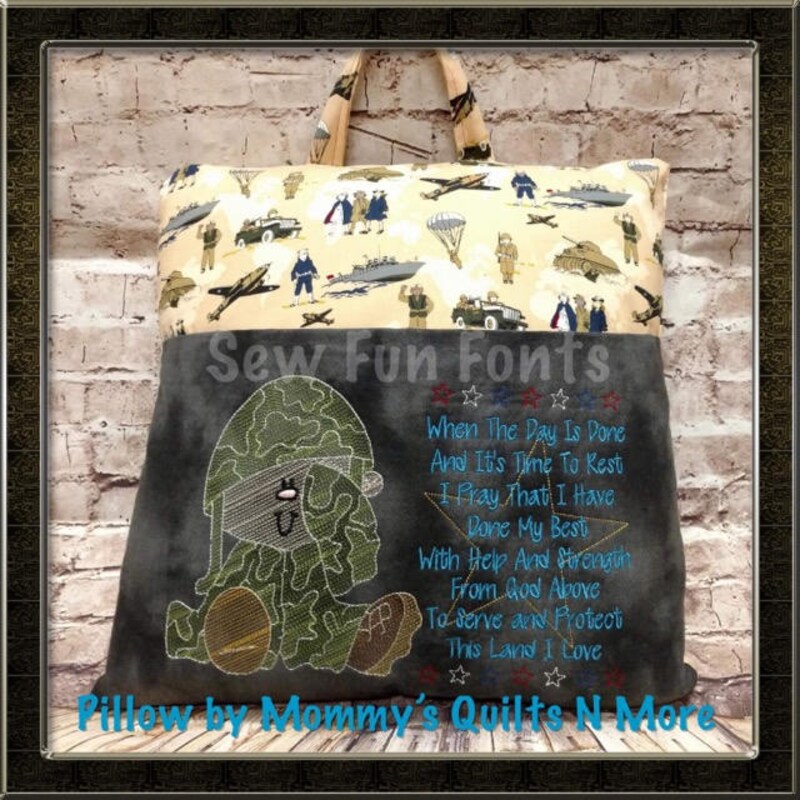 Military Poem Pillow - Etsy