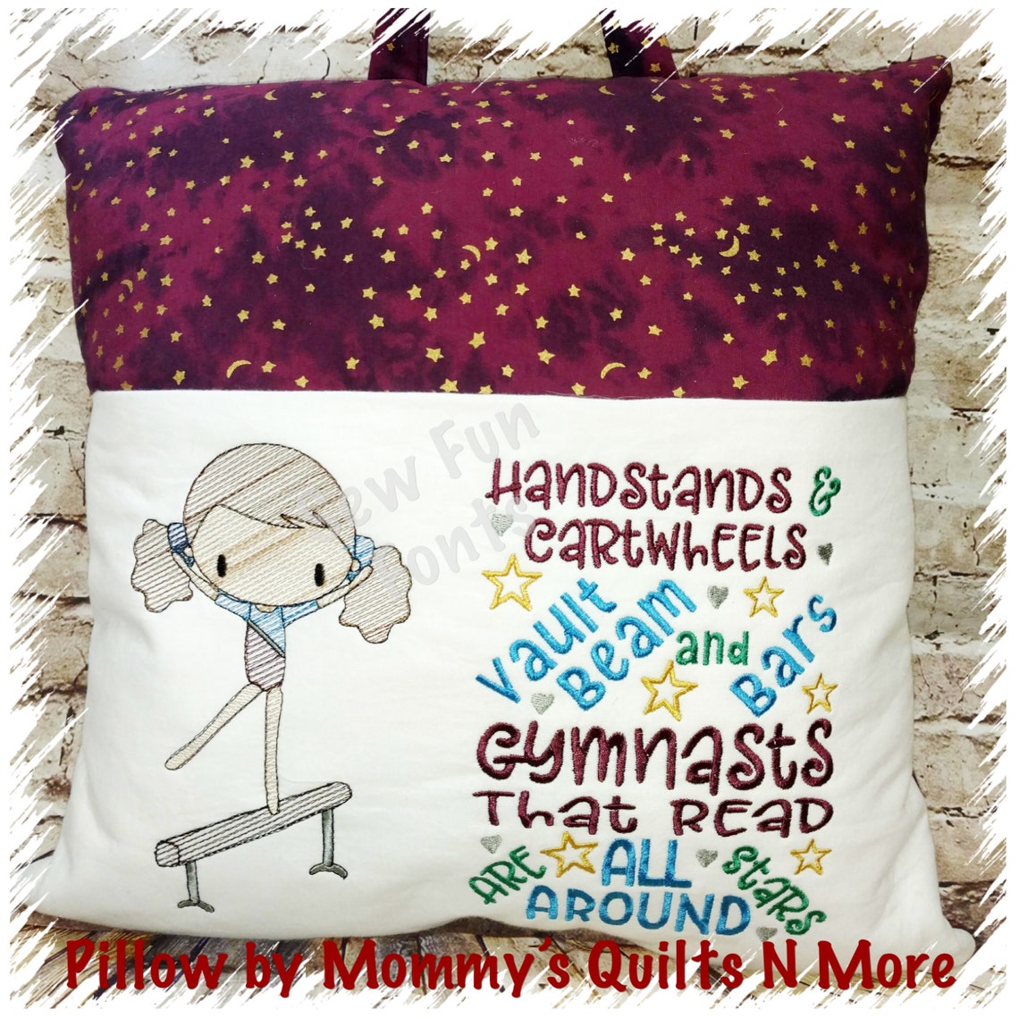 Handstands Cartwheels Gymnastic Girl Wispy Filled Reading - Etsy