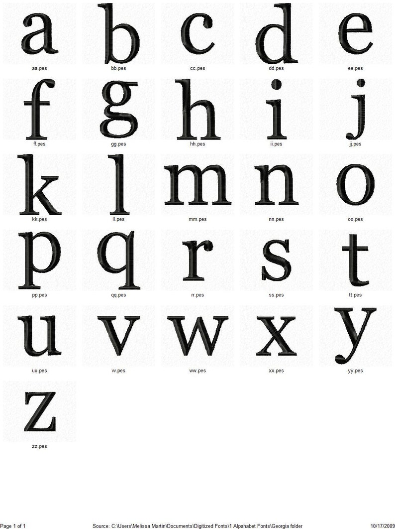 Crayon Machine Embroidery Monogram Font Alphabet Design Set INSTANT ...