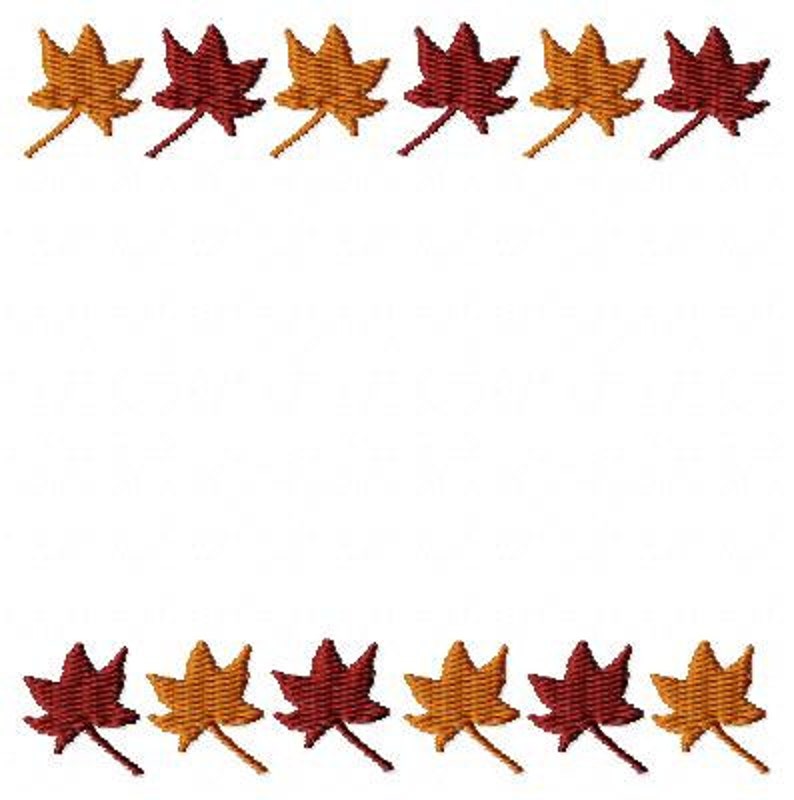 Fall Leaves Machine Embroidery Monogram Font Alphabet Design Set ...