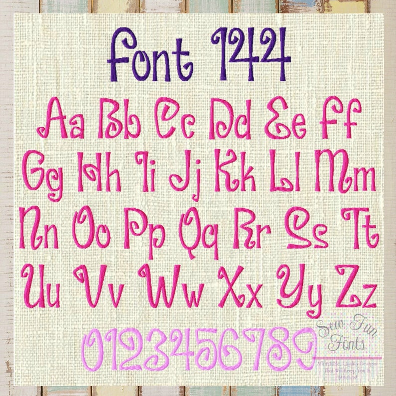 Font Monogram 144 Machine Embroidery Monogram Font Alphabet - Etsy