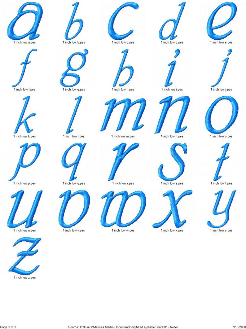 Font Monogram 019 Machine Embroidery Monogram Font Alphabet - Etsy