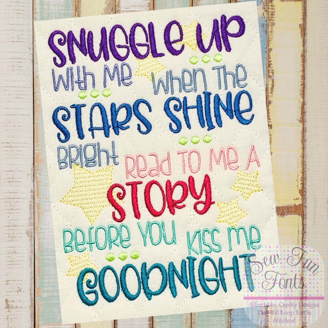 Snuggle up With Me Embroidery Design Read Me A Story Machine - Etsy