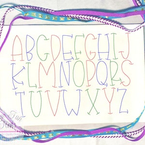 Goofy Gecko Bean Embroidery Font #151 - 10 Sizes - Includes Small Font ...